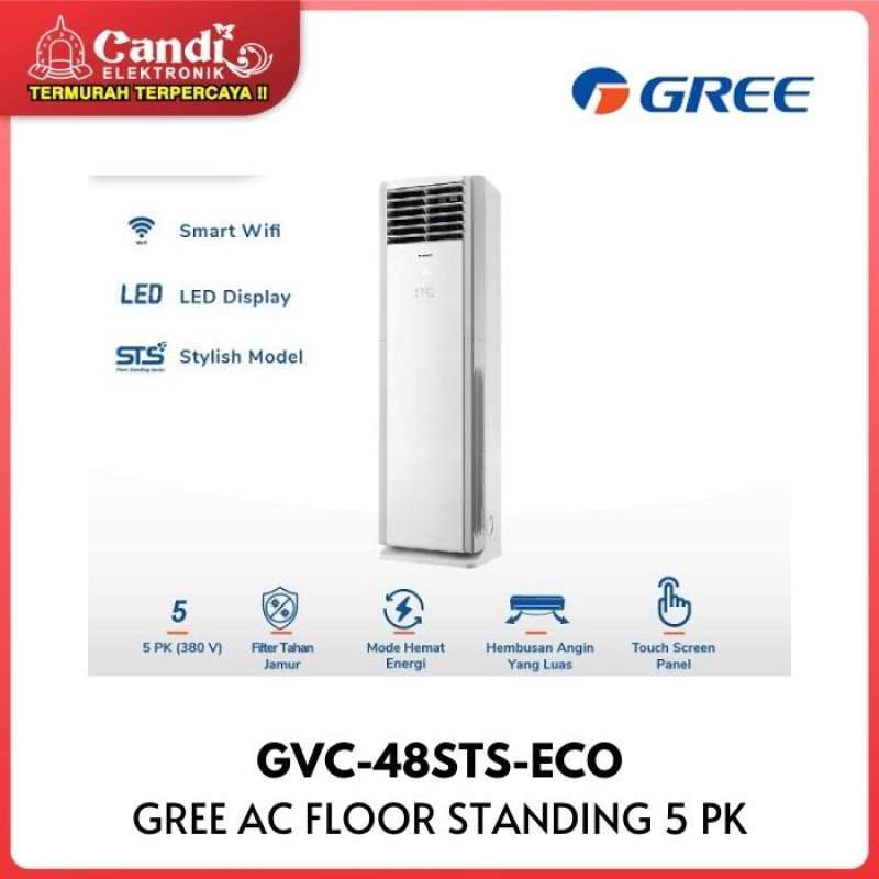 Jual Gree Air Conditioner Floor Standing 5 Pk Standard Non-inverter Gvc ...