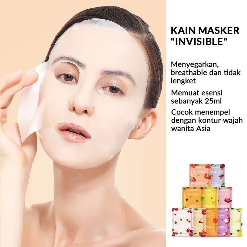 Jual Bioaqua Sheet Mask Vegetables And Fruits Series Natural Di Seller Kosmetik Murah Kartasura ...