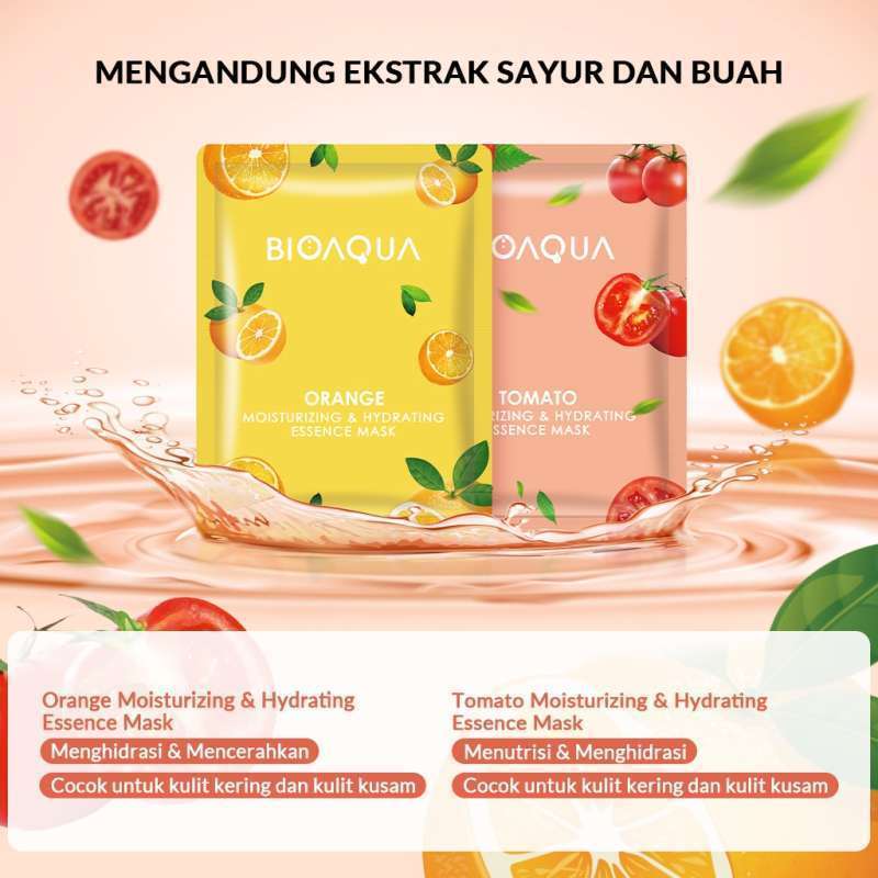 Jual Bioaqua Sheet Mask Vegetables And Fruits Series Natural Di Seller Kosmetik Murah Kartasura ...