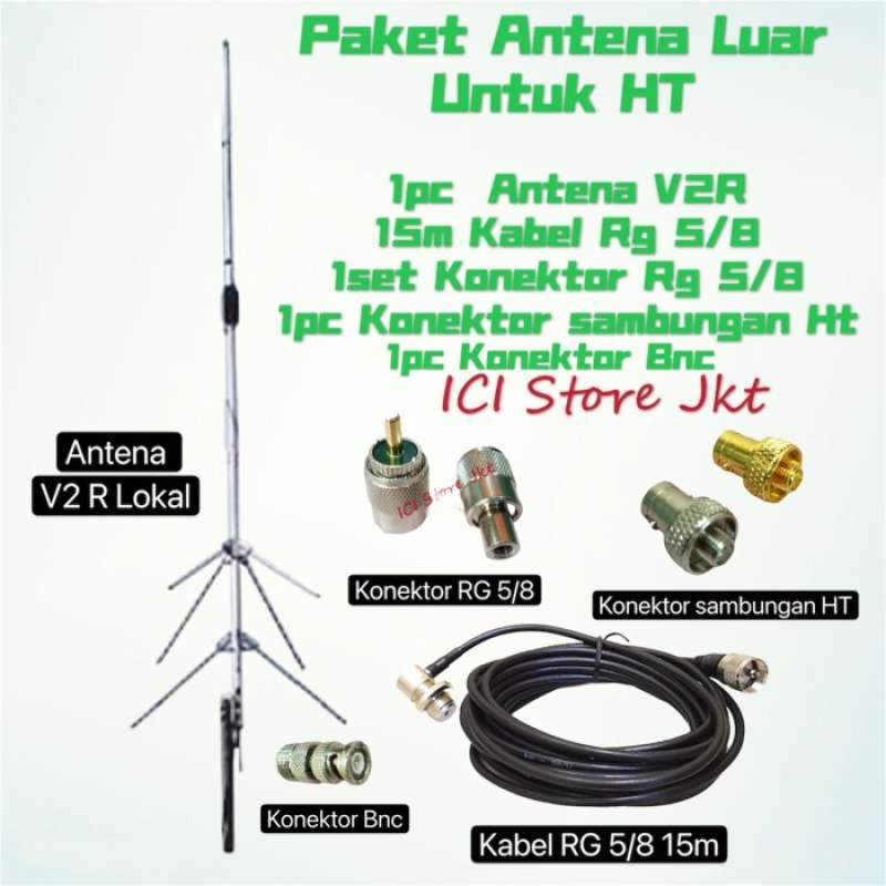 Promo Paket Antena Luar Dan Kabel Untuk Radio Ht Diskon 33% di Seller D ...