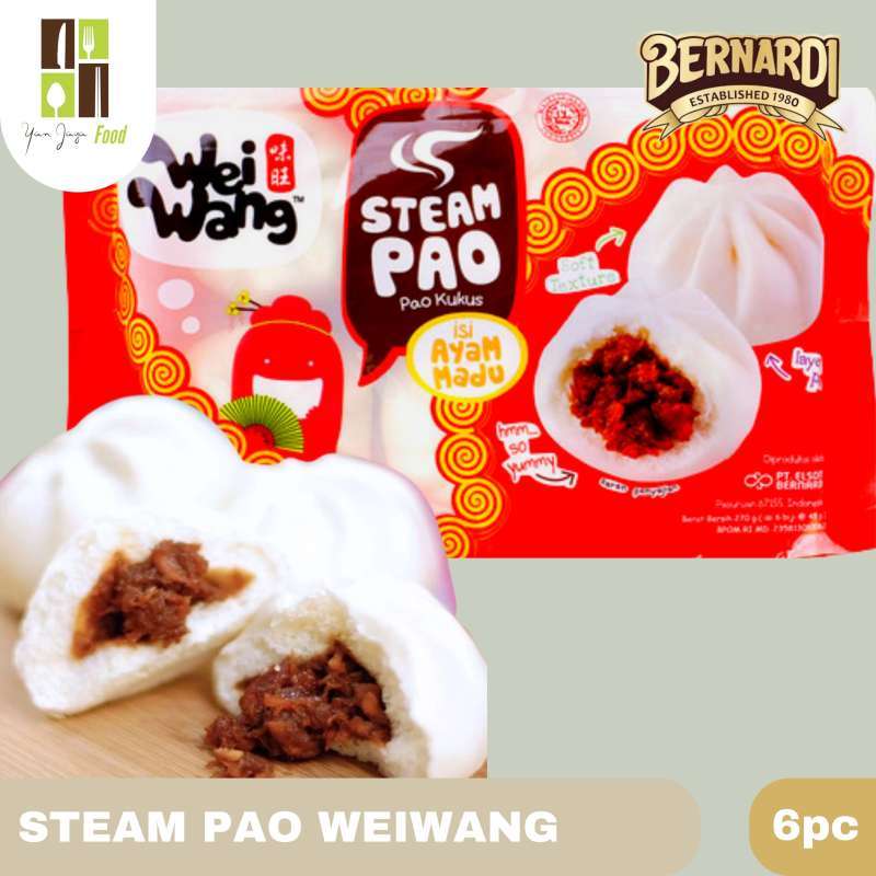 Jual Weiwang Bapau Ayam Madu / Steam Pao Casau Ayam Merah/ Dimsum isi 6 ...