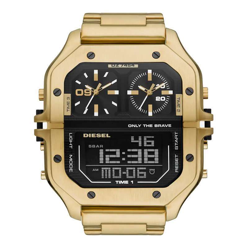 Promo Jam Tangan Pria Diesel Clasher DZ7454 Men Digital Analog Dial ...