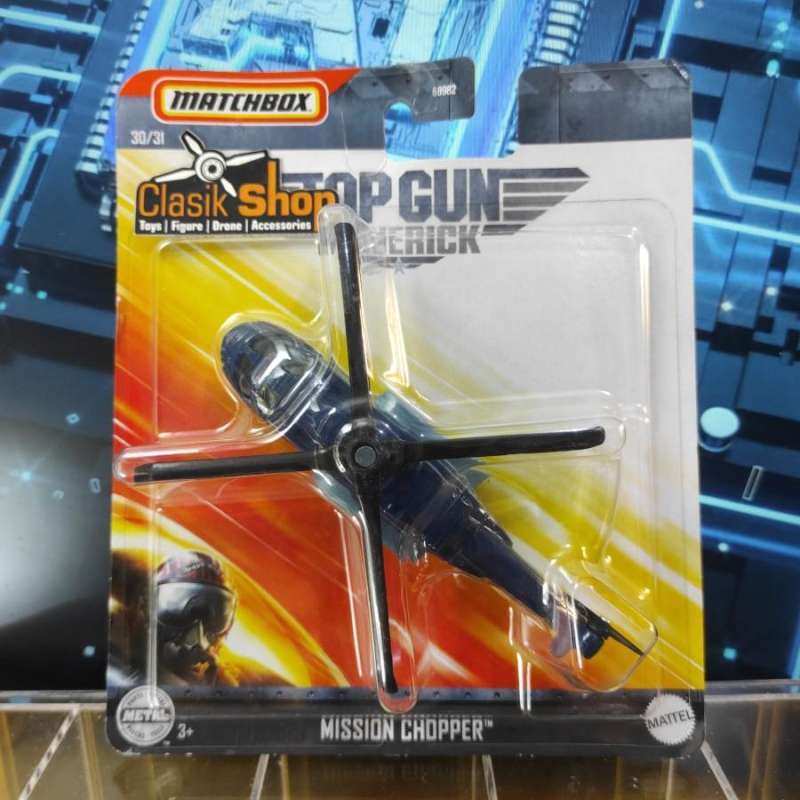 Jual MATCHBOX TOP GUN MAVERICK MISSION CHOPPER - SKY BUSTERS HELICOPTER ...