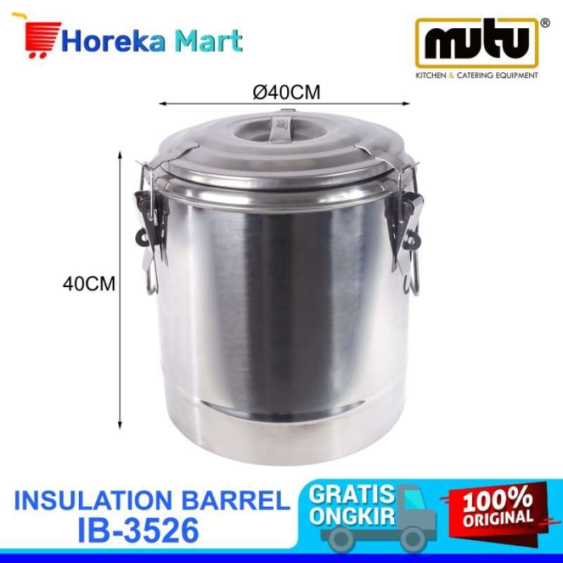 Promo Panci Penghangat Sup 35 Liter Stainless Insulation Barrel MUTU IB ...