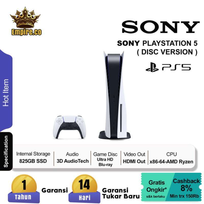 Promo Sony Playstation 5 Ps 5 Ps5 Game Console Dualsense Controller ...