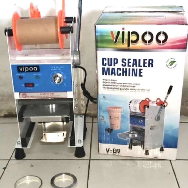 Promo Vipoo Cup Sealer Machine V-D10 (Bisa Menghitung Jumlah Gelas ...