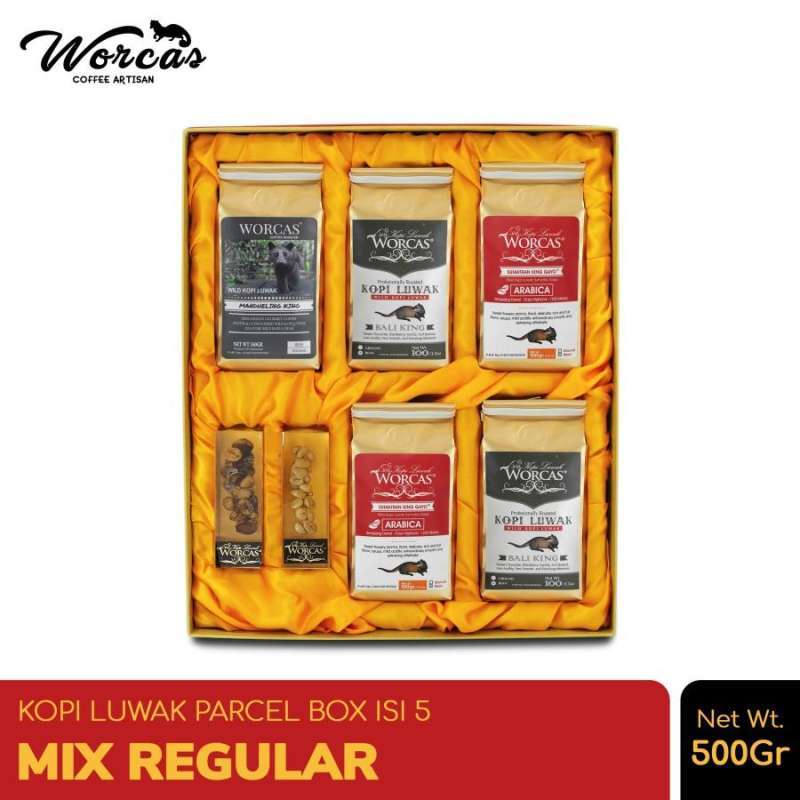 Jual Worcas Kopi Luwak Liar Paket Isi 5 Mix - Parcel Box - Kopi Biji Di ...