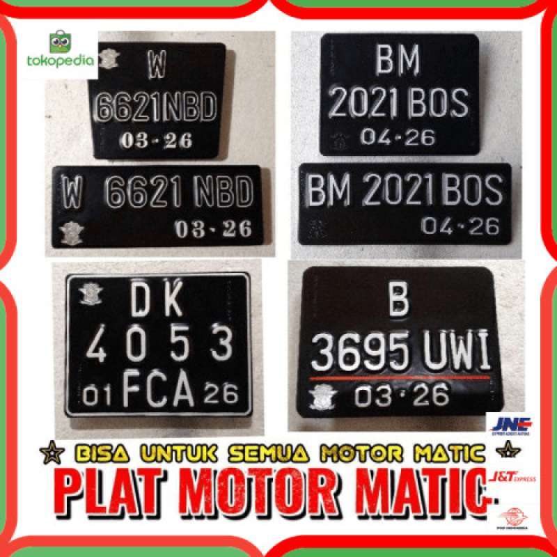 Promo Jual Plat Nomor Motor Kotak Vespa Dan Semua Jenis Matic Murah ...