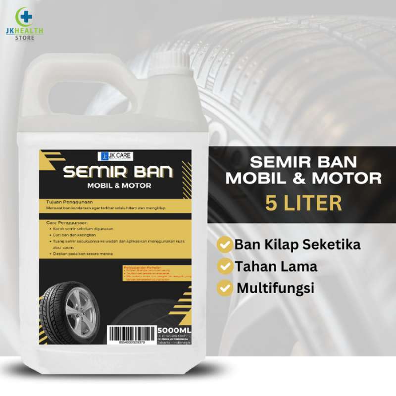 Jual Semir Ban Premium Penghitam Ban Mobil Dan Motor 5 Liter Di Seller ...