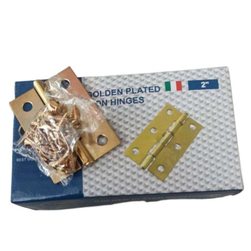 Promo Engsel Tipis Vico - Golden Plated Iron Hinges - 2.5 Inchi Diskon ...