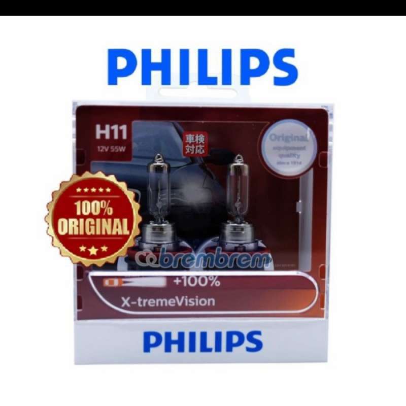 Promo Philips Xtreme Vision H11 (3700k) Lampu Halogen Diskon 23% Di ...