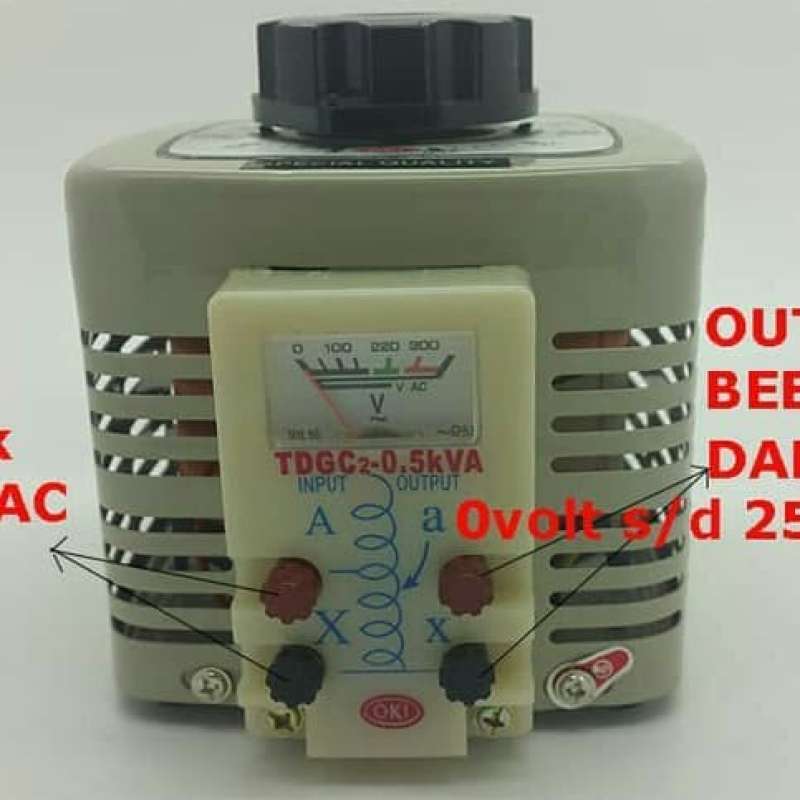Promo Adjustable Ac Voltage Regulator 500 Watt 0-250v Ac Slide ...