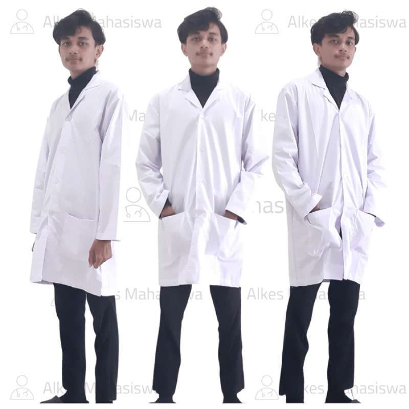 Promo Baju Seragam Jas Lab/laboratorium Laborat Praktek Lengan Panjang ...