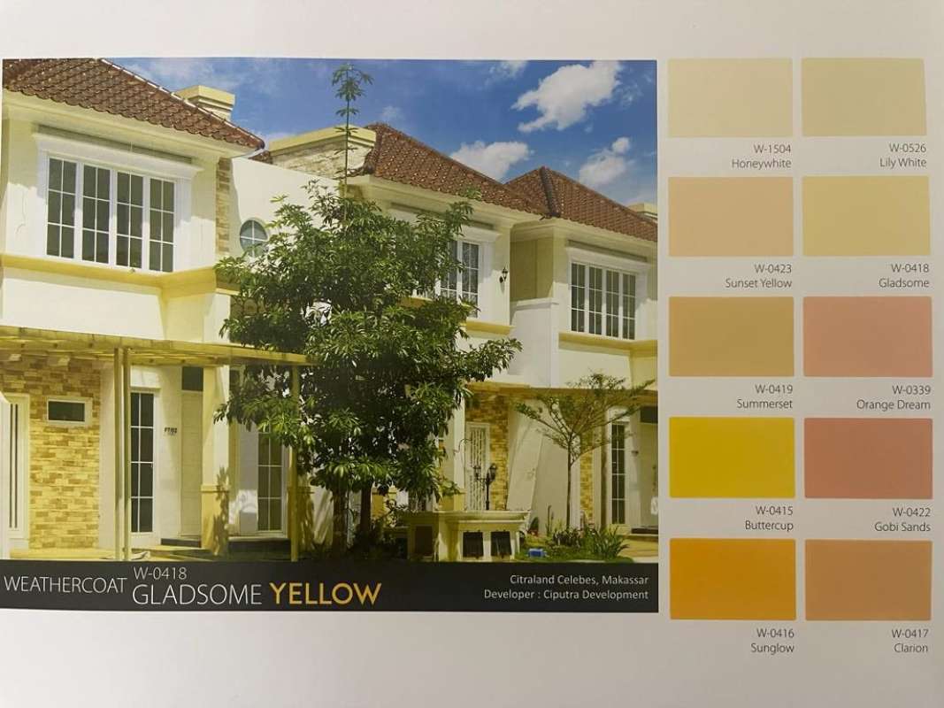 Promo Mowilex Weathercoat Cat Tembok Exterior - Nuansa Kuning (2.5 L ...