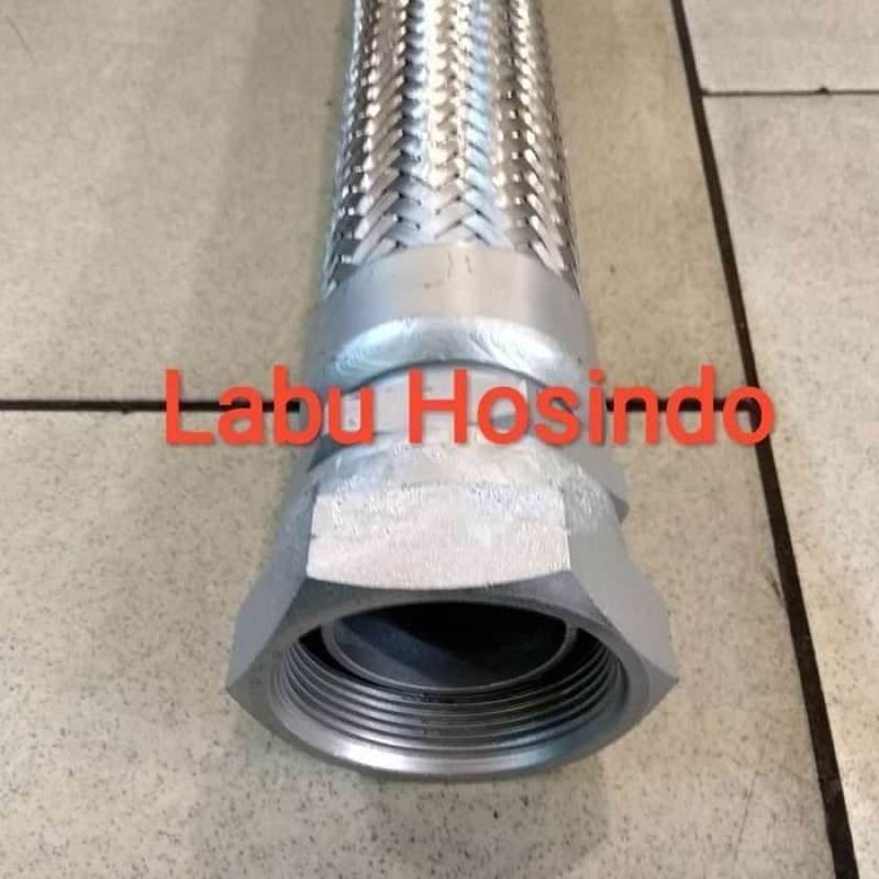 Promo Flexible Metal Hose Sus 304 2X56 Cm,C/w Coupling & Male Thread ...