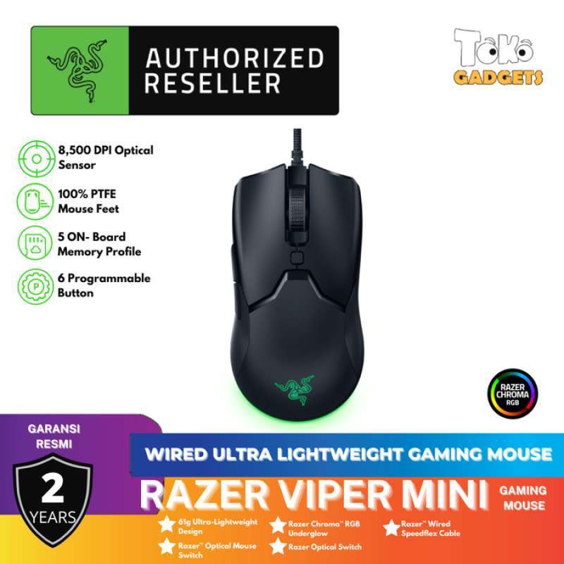 Promo Viper Mini - Ultra Light Gaming Mouse with Chroma RGB Diskon 23% ...