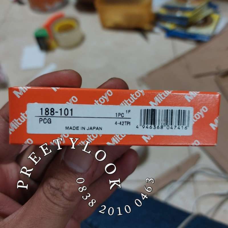 Promo Mitutoyo Screw Pitch Gauge 188 - 101 Mal Drat Thread Alat Ukur ...