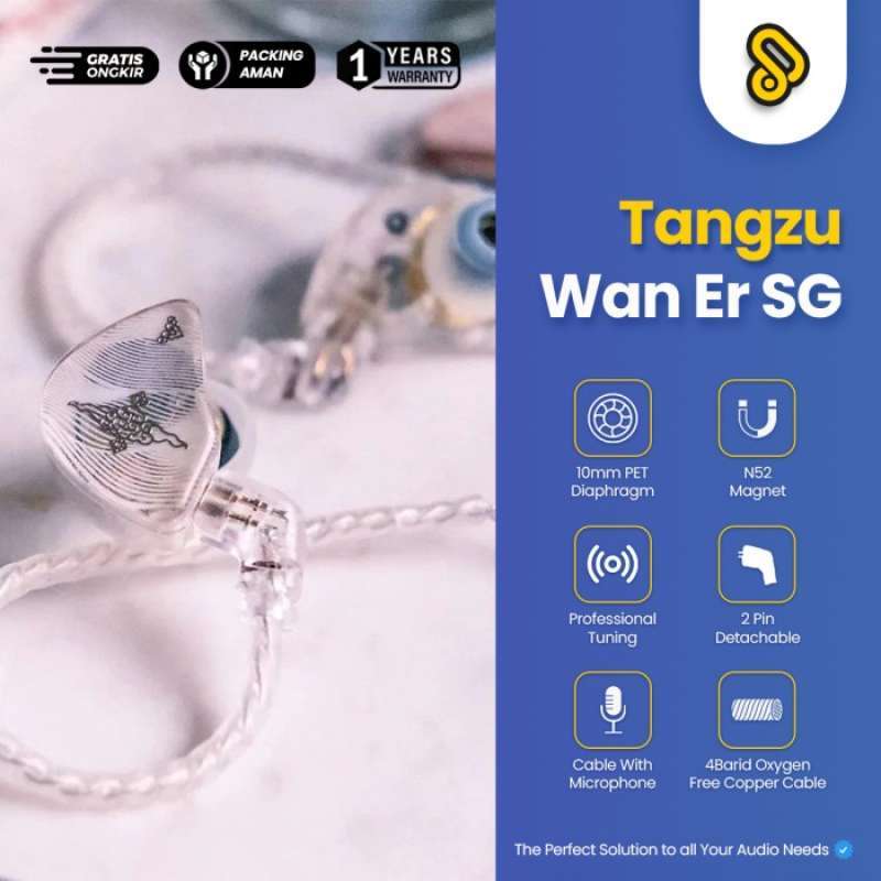 Promo TANGZU Waner Wan Er SG In Ear Monitor Earphone Headset Diskon 23% ...