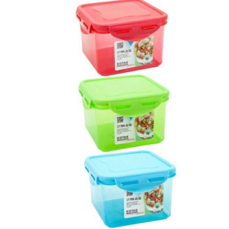 Jual Kotak Makan Lock4 / Lunch Box 1 Liter Kedap Udara / Box Container ...