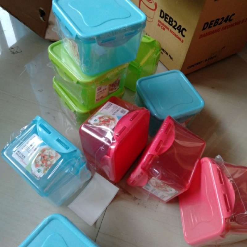 Jual Kotak Makan Lock4 / Lunch Box 1 Liter Kedap Udara / Box Container ...