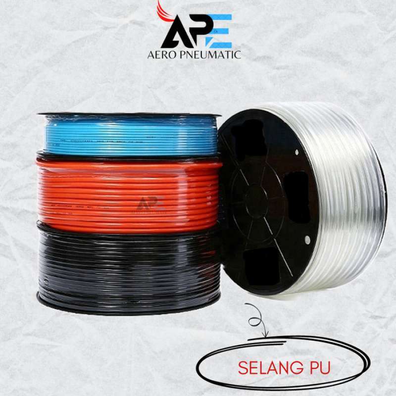 Promo New Selang Pu / Tube Polyurethane 8Mm X 5Mm X 100Mtr/Roll Pu 8X5 Roll - Biru Diskon 12% di ...