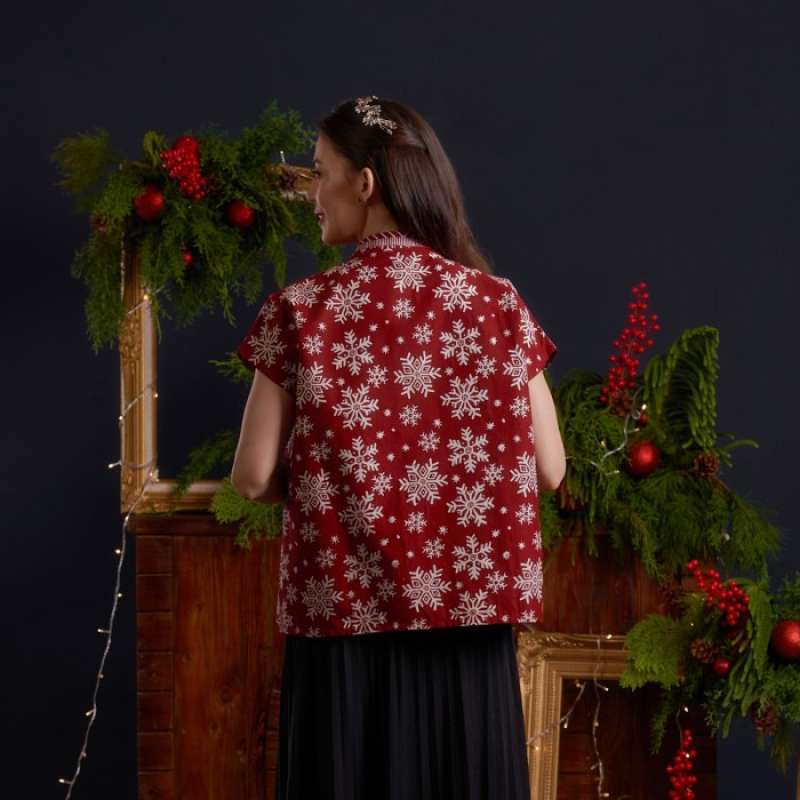 Promo NONA RARA-Kebaya dhini noel garut T2542,Baju kerja blouse batik ...