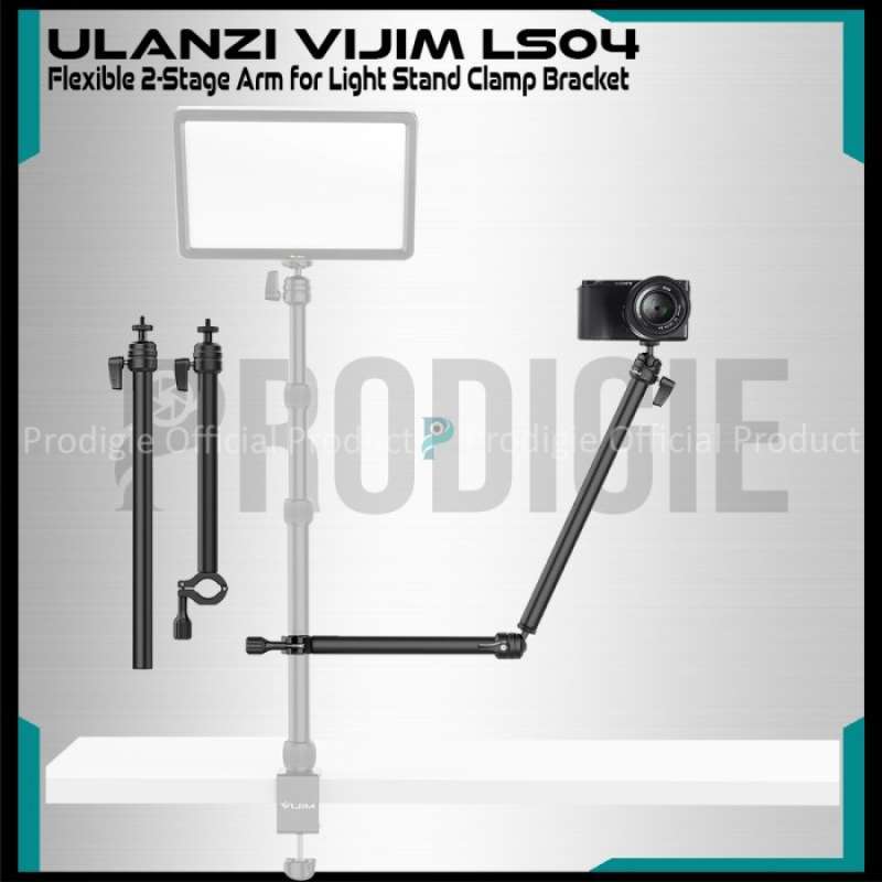 Jual ulanzi vijim ls04 flexible 2-stage arm for light stand clamp ...