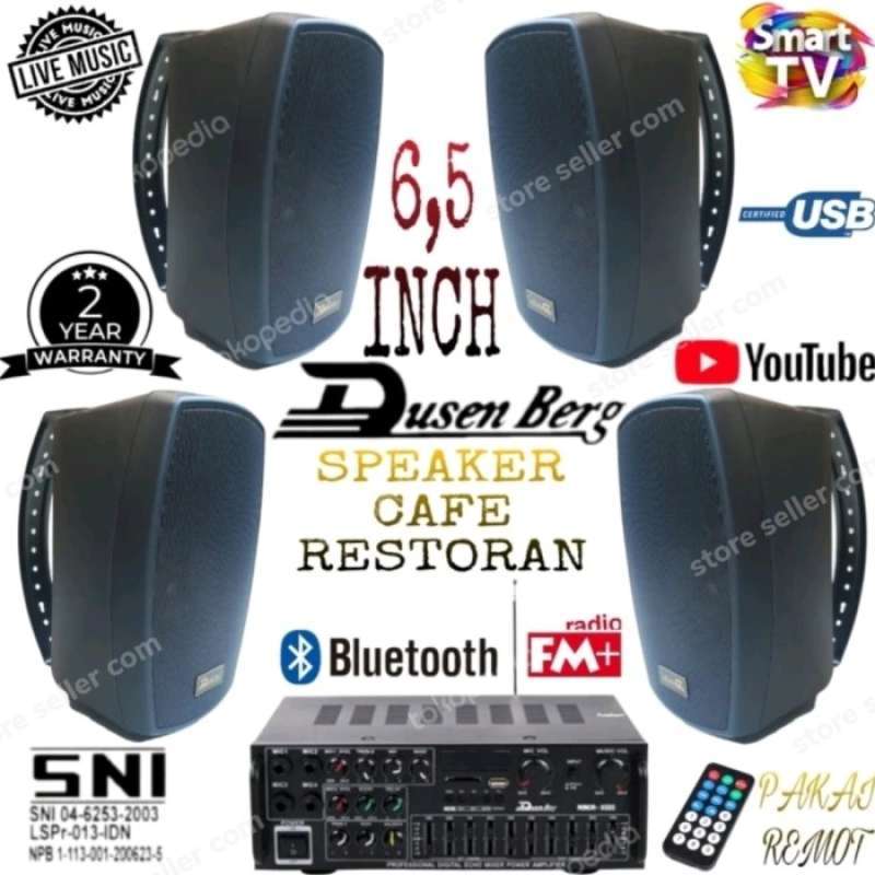 Promo PAKET SPEAKER CAFE DAN RESTORAN 4 TITIK AUDIO PROFESSIONAL SYSTEM ...
