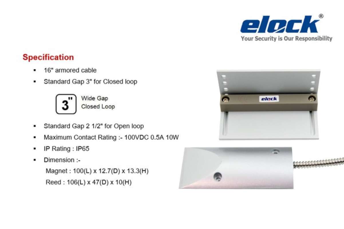 Promo ELOCK ROLLER SHUTTER SENSOR ( FLOOR MOUNT ) FOR ALARM SYSTEM ...