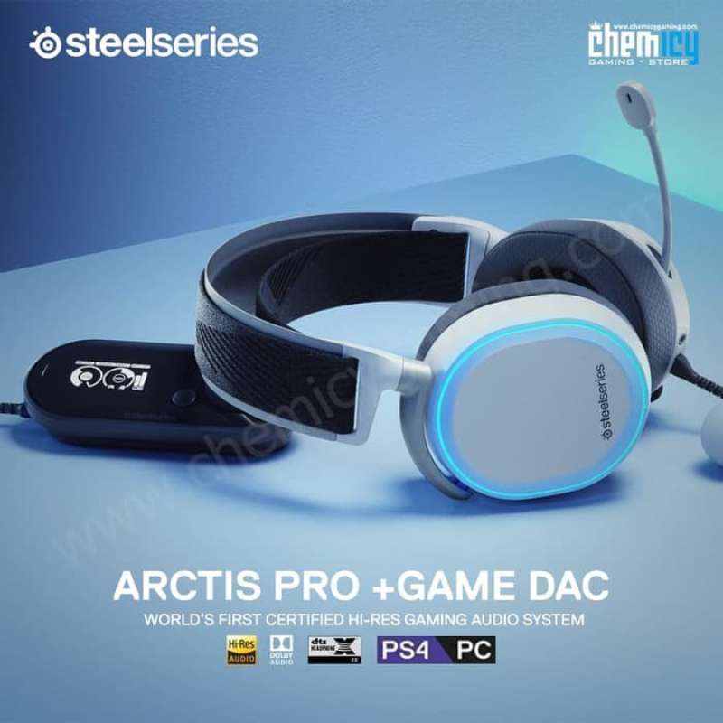 Promo Steelseries Arctis Pro RGB + GAME DAC / GAMEDAC - White Diskon 9% ...