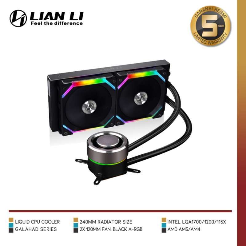 Jual LIAN LI Galahad 240 AIO UNI FAN SL Edition - Hitam di Seller Nano ...