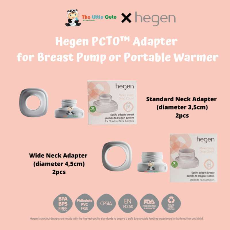 Promo Hegen Pcto Wide Neck & Standard Neck Adapter - Multicolor ...