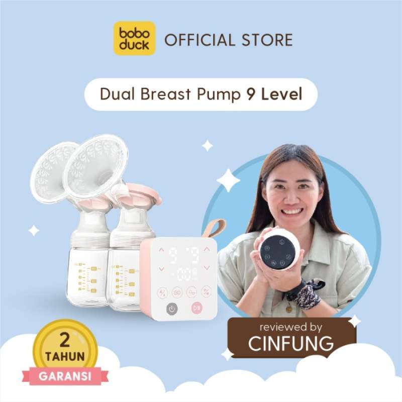 Promo Boboduck Double Electric Breast Pump Dual Pompa ASI - 9 Level Diskon 23% di Seller ...