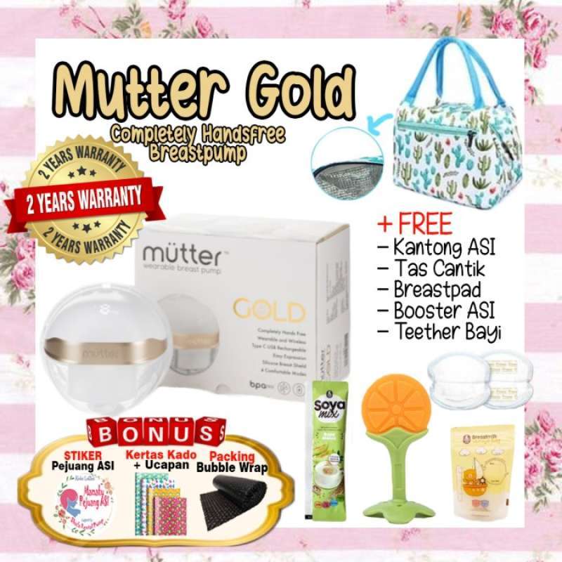 Promo Mutter gold wearable / handsfee mutter gold breast pump ...