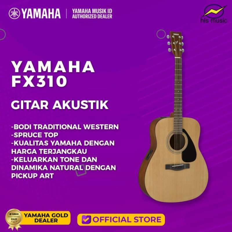 Promo Yamaha Fx310 Gitar Akustik Elektrik Diskon 18% Di Seller Hls ...