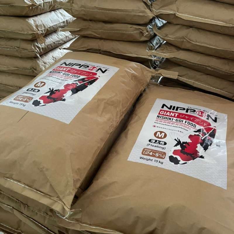Promo Pelet Nippon Nishikigoi Koi Food Giant Bone Packing 15kg Diskon ...