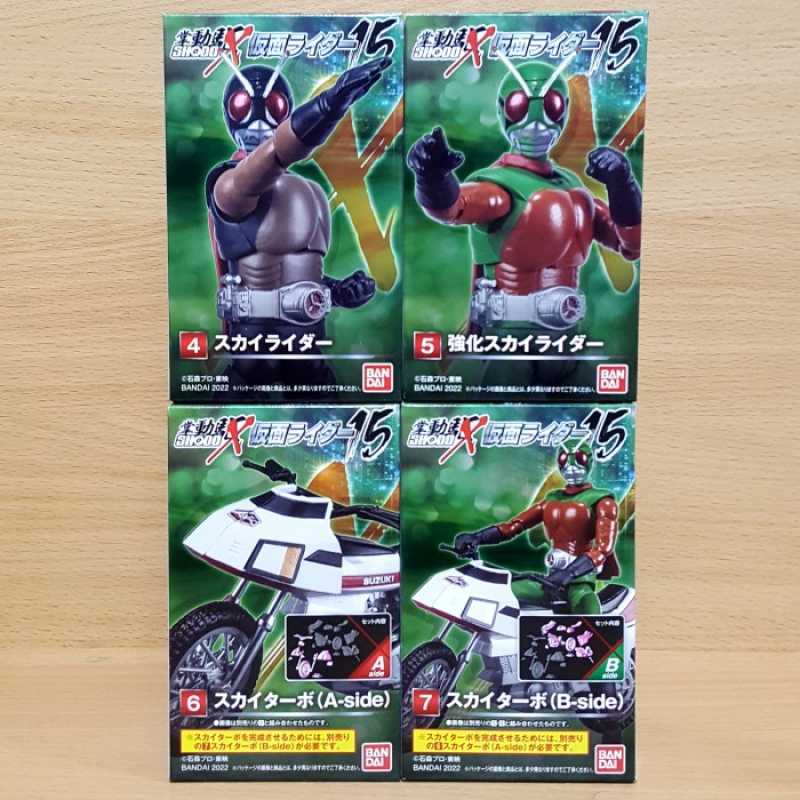 Promo Shodo-x Kamen Rider 15 [showa] Skyrider & Sky Turbo Hiroshi Tsukuba Diskon 23% Di Seller ...