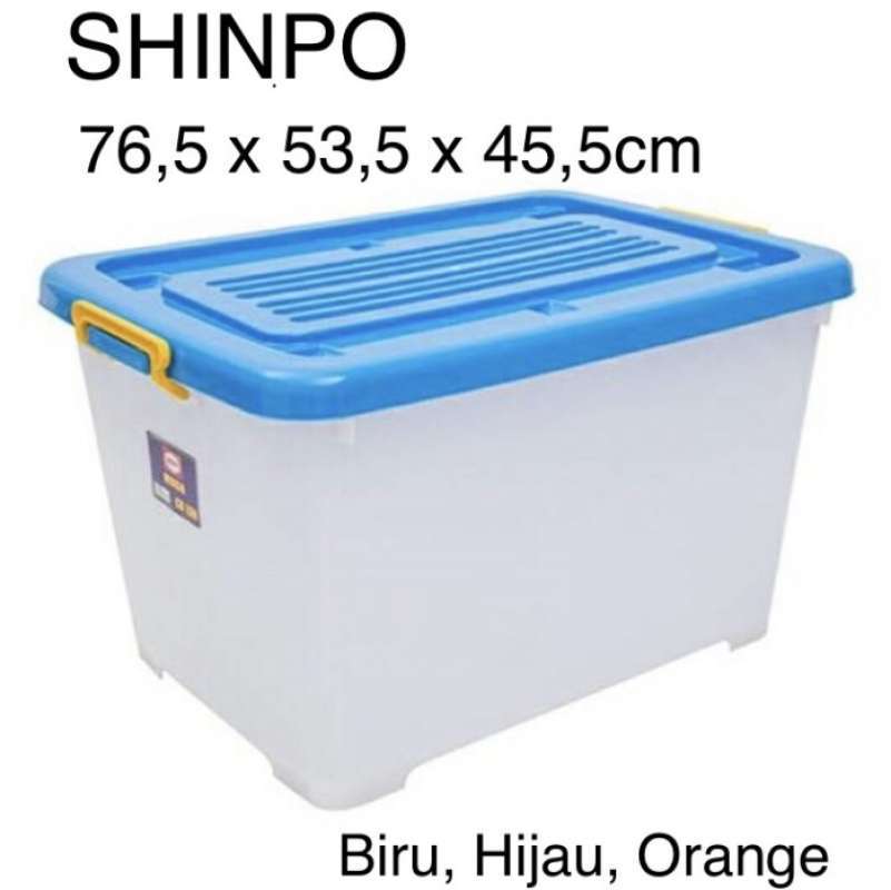 Promo Container Shinpo 116 Dengan Roda 130 Liter Mega Box Plastik ...