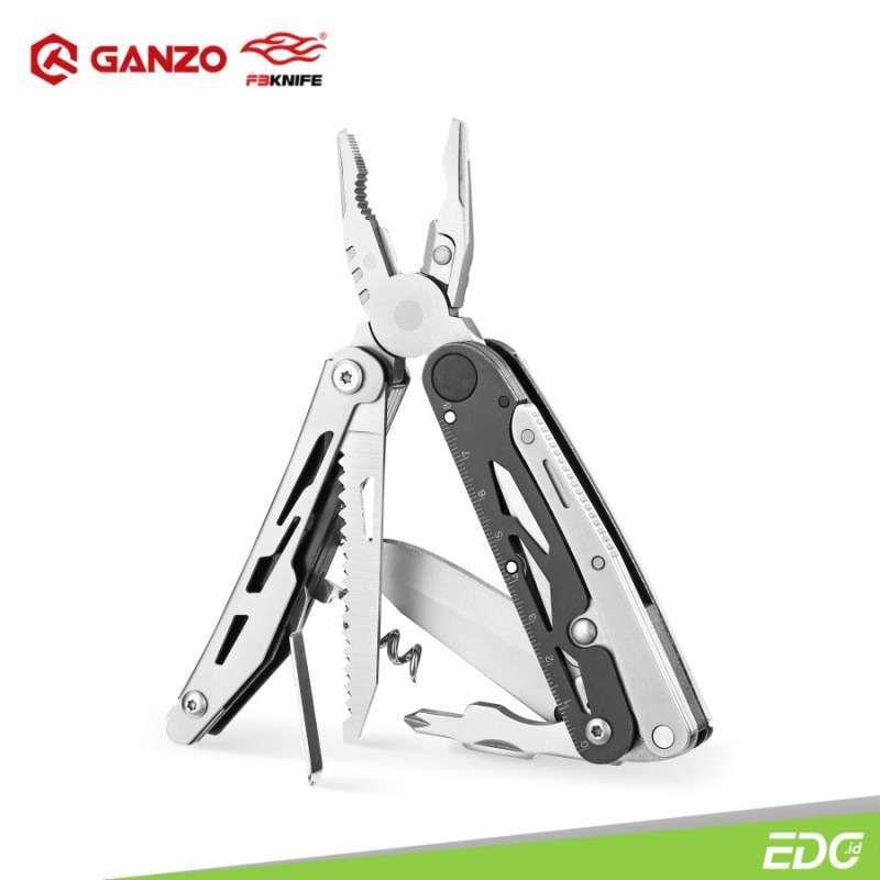 Jual Tang Multifungsi Ganzo Multi Tools Pliers G304 440C Steel + Bit ...