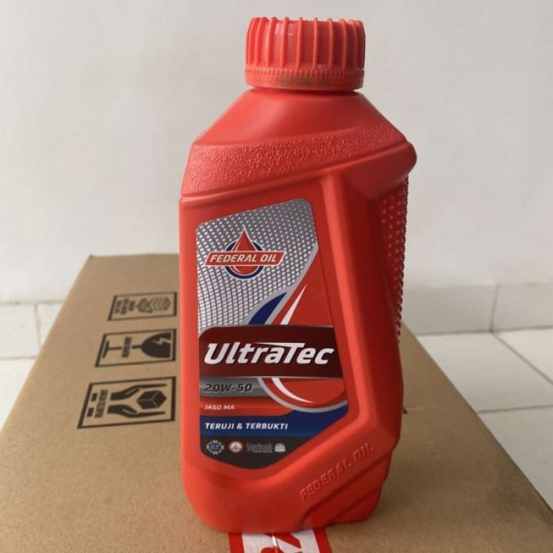 Promo 1 BOTOL 8 ULTRATEC 0,8L FEDERAL OIL OLI MOTOR MESIN 20W 50 JASO ...