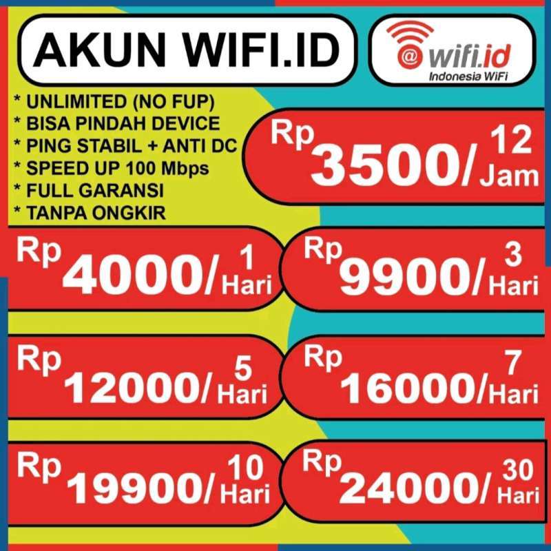 Jual Voucher Wifi Id - Reguler Di Seller Deni Cell - Sriamur, Kab. Bekasi | Blibli