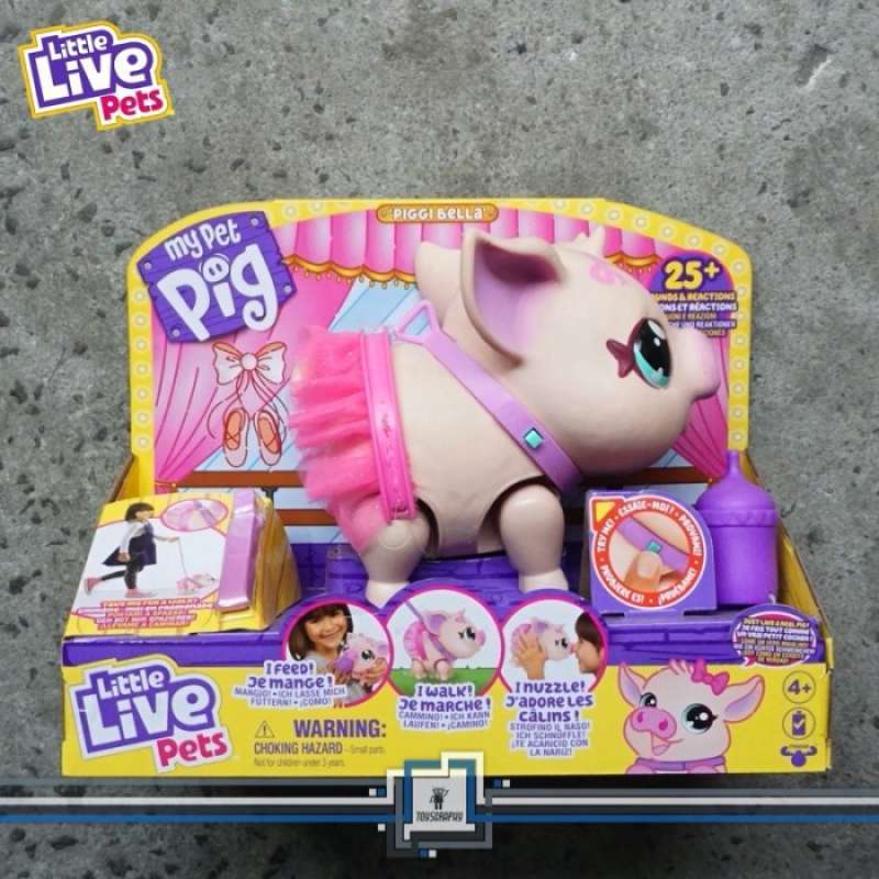 Jual Little Live Pets My Pet Pig Piggi Bella Feed Walk Interactive ...