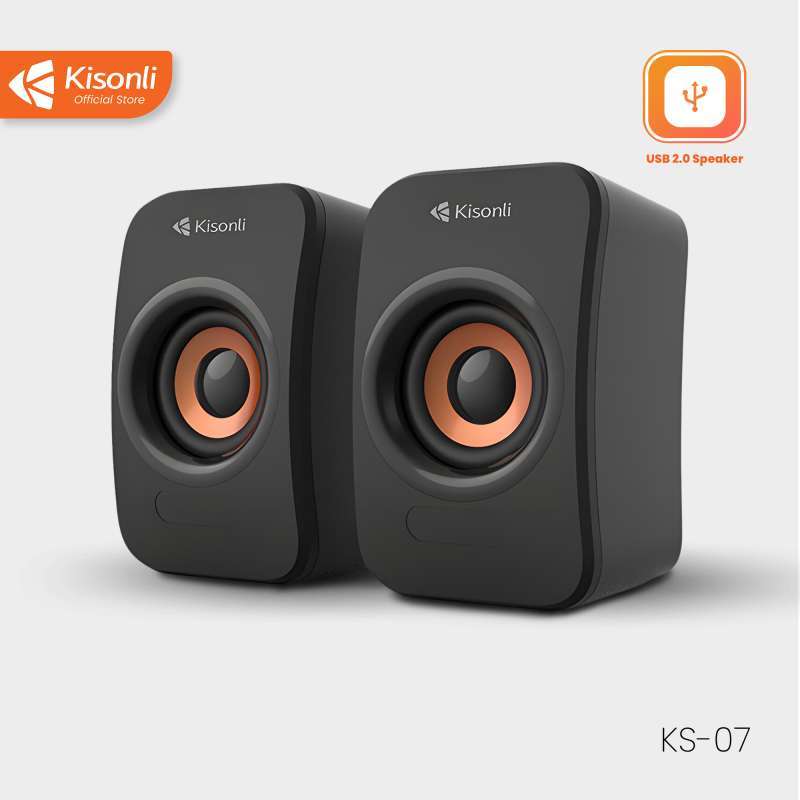 Promo Kisonli Gaming Speaker Laptop / Komputer Ks07 Dual Bass With Volume Control Diskon 53% Di ...