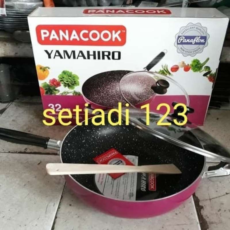 Promo Wok Pan Marble Panacook Yamahiro 32 Cm Diskon 9% Di Seller Alfesa ...