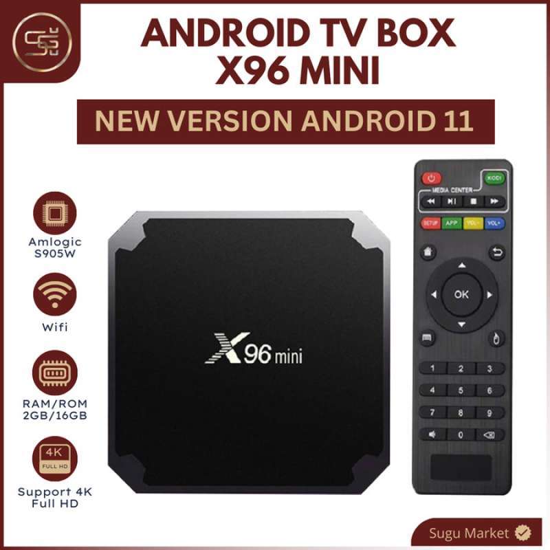 Promo New X96 Mini Android Tv Box 9.0 Ram 2g Rom 16g Resolution 4k X96mini Diskon 9% Di Seller ...