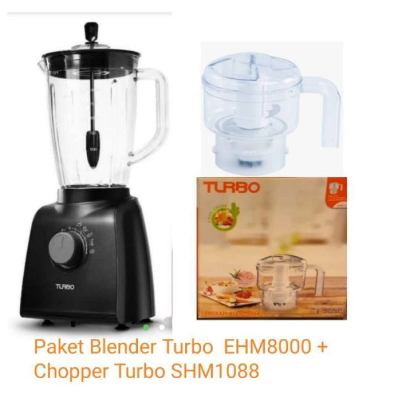 Promo Blender Turbo Ehm8000 Blender Heavy Duty Dilengkapi Dgn Chopper ...