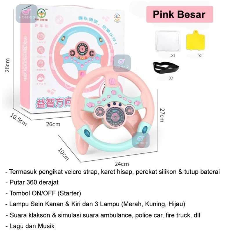 Promo Mainan Setir Mobil Anak Steering Racing Wheel Stir Setiran ...