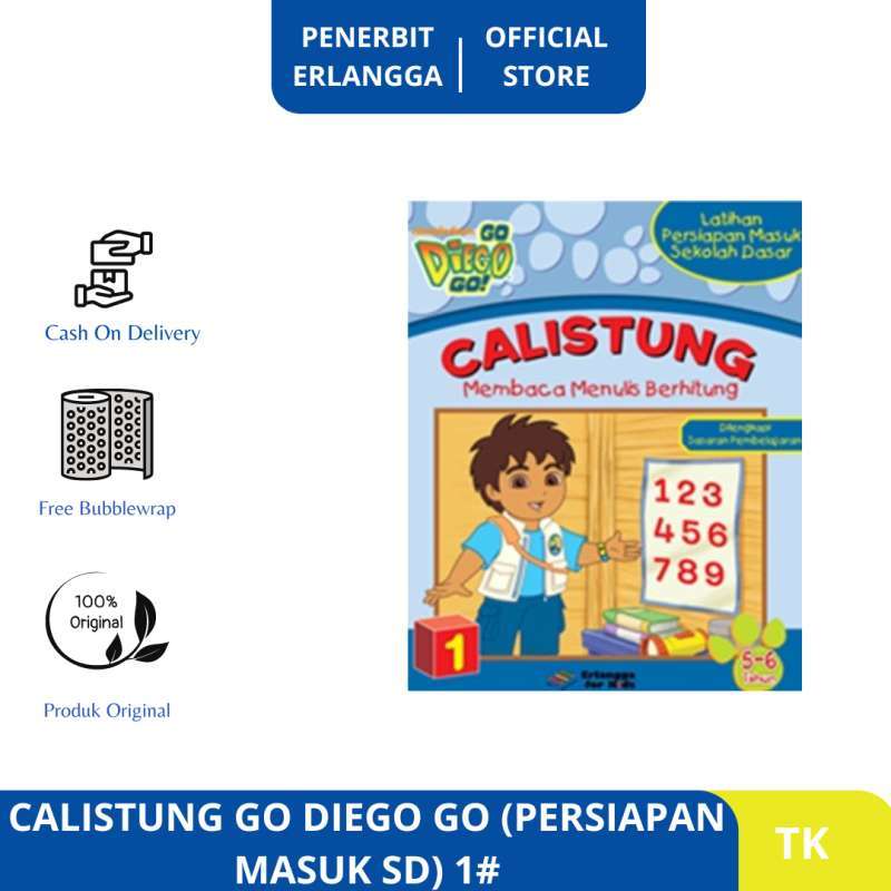 Jual Calistung Go Diego Go (persiapan Masuk Sd) 1# - Erlangga Di Seller ...