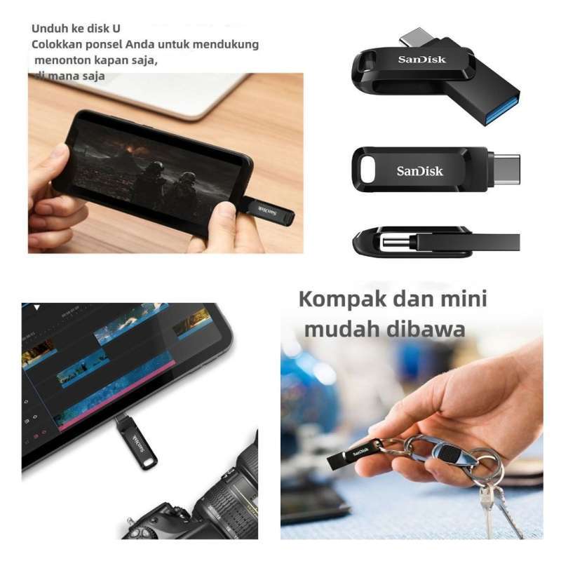 Promo Flash Disk Penyimpanan Data Hp Portabel Ultra Dual Drive Usb Type ...