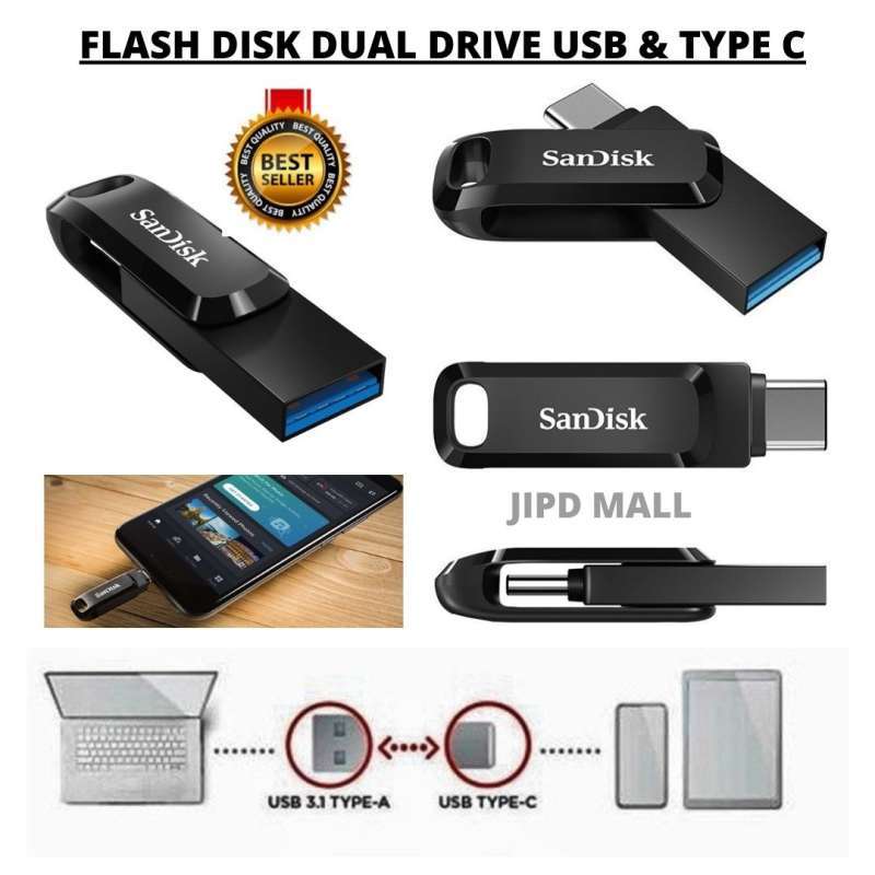 Promo Flash Disk Penyimpanan Data Hp Portabel Ultra Dual Drive Usb Type ...